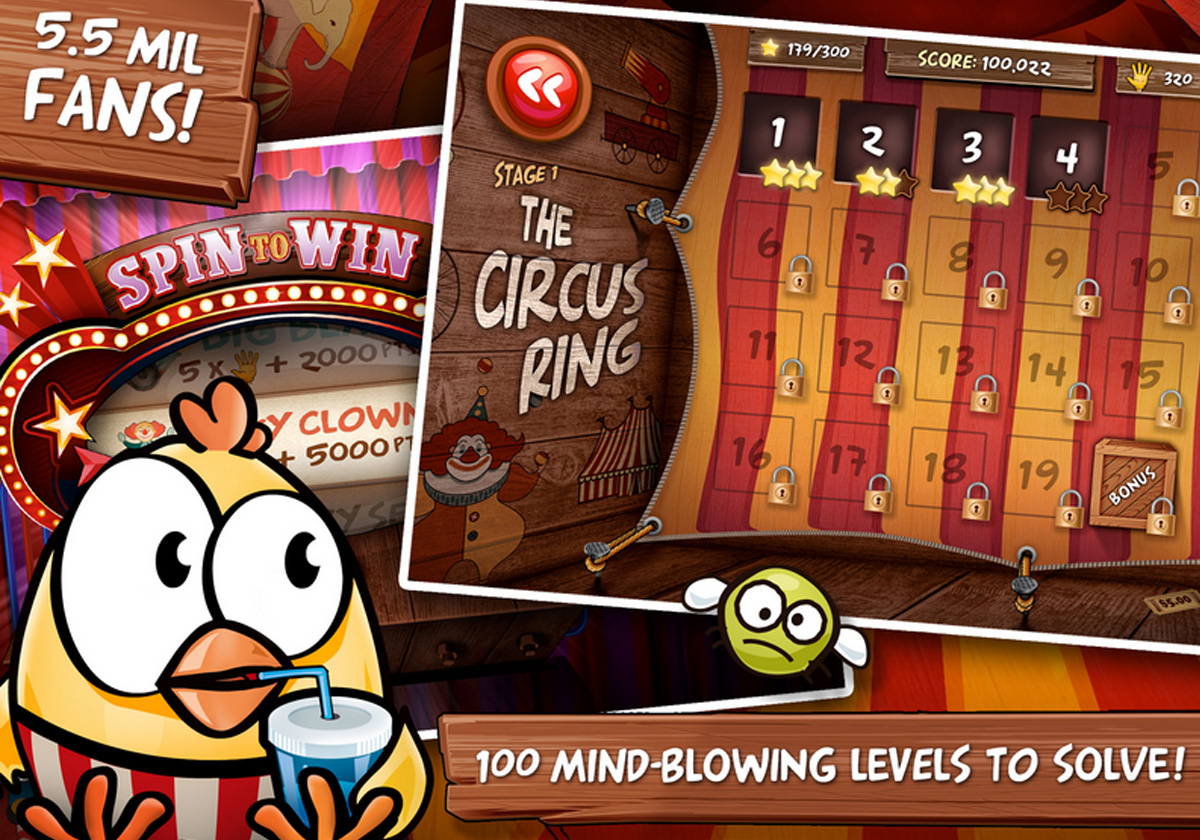 Drop The Chicken 2: Back To The Circus - Official iOS Puzzle Game